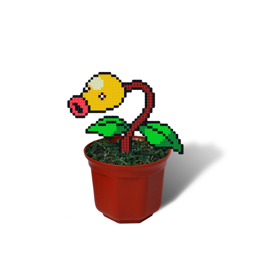 Bellsprout Pixel Figurine in Plant Pot 5.5 Perler - Etsy