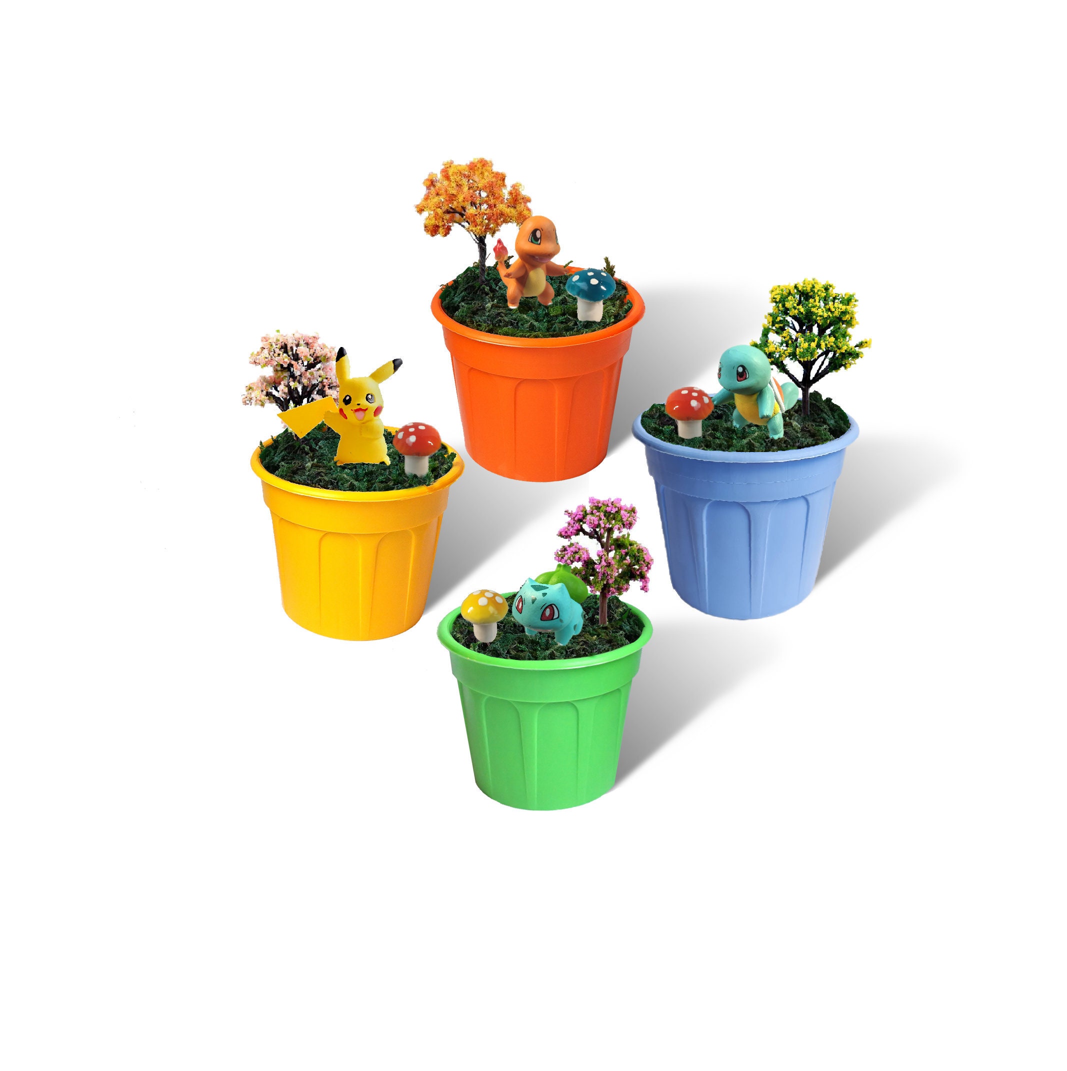 Pokemon Starters in Plant Pot Charmander Bulbasaur - Etsy