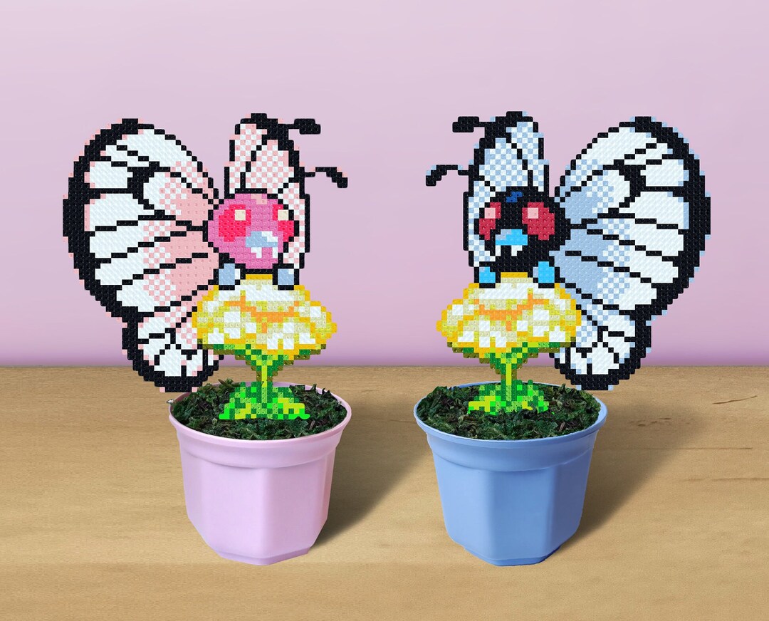 Butterfree Pokemon, Butterfly Art, Artificial Flower, Gift for Her ...