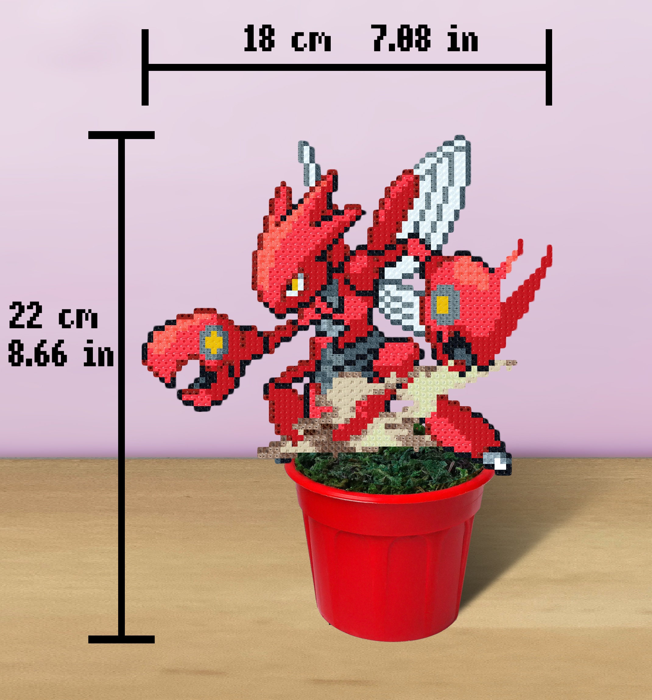 Pokemon Scizor Pokemon Decoration Anime Merch Mantis Art | Etsy