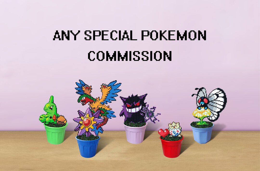 SPECIAL Pokemon Figure in Pot, Pokemon Decoration, Custom Anime Figures ...