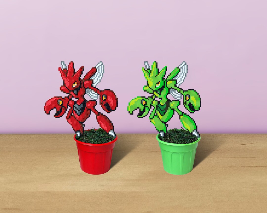 Scizor Figurine, Pokemon Gold, Pokemon Figures, 8 Bit, Gift for Pokemon ...