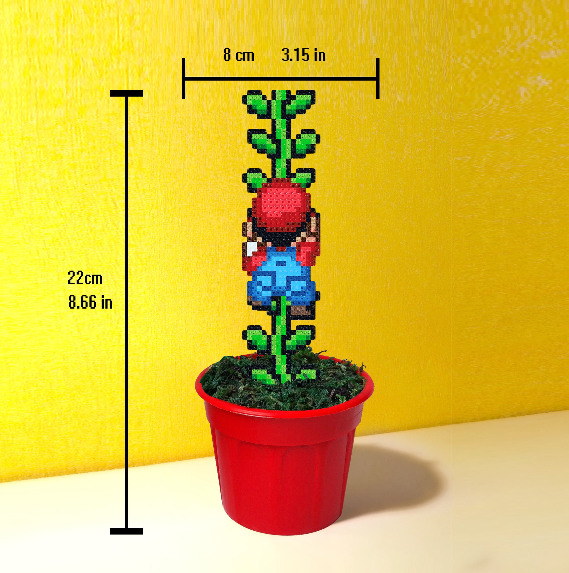 Super Mario Climbing Beanstalk Figurine in Pot 8.6 | Etsy