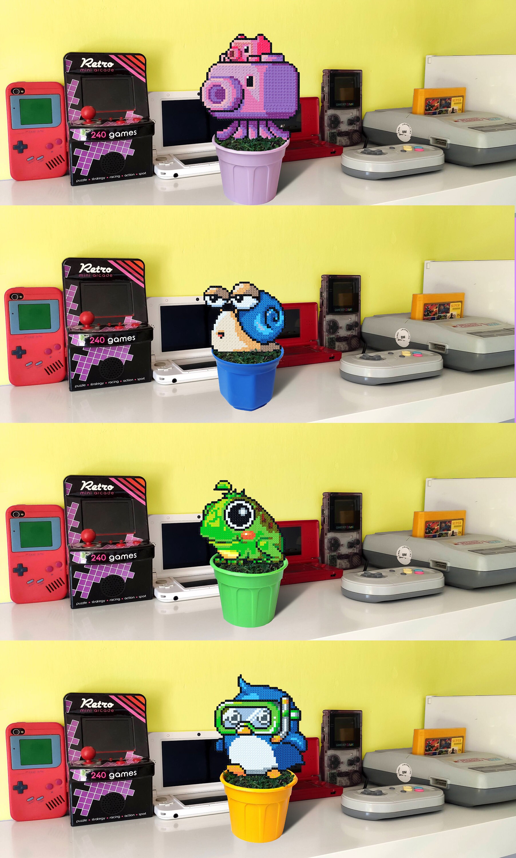 Maplestory Figures Blue Slime Blue Snail Ribbon Pig Yeti | Etsy