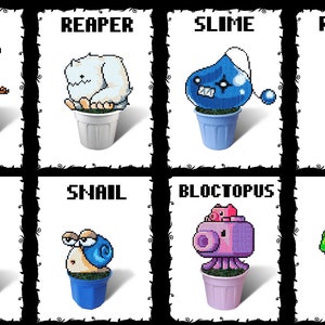 Maplestory Figures Blue Slime Blue Snail Ribbon Pig Yeti | Etsy