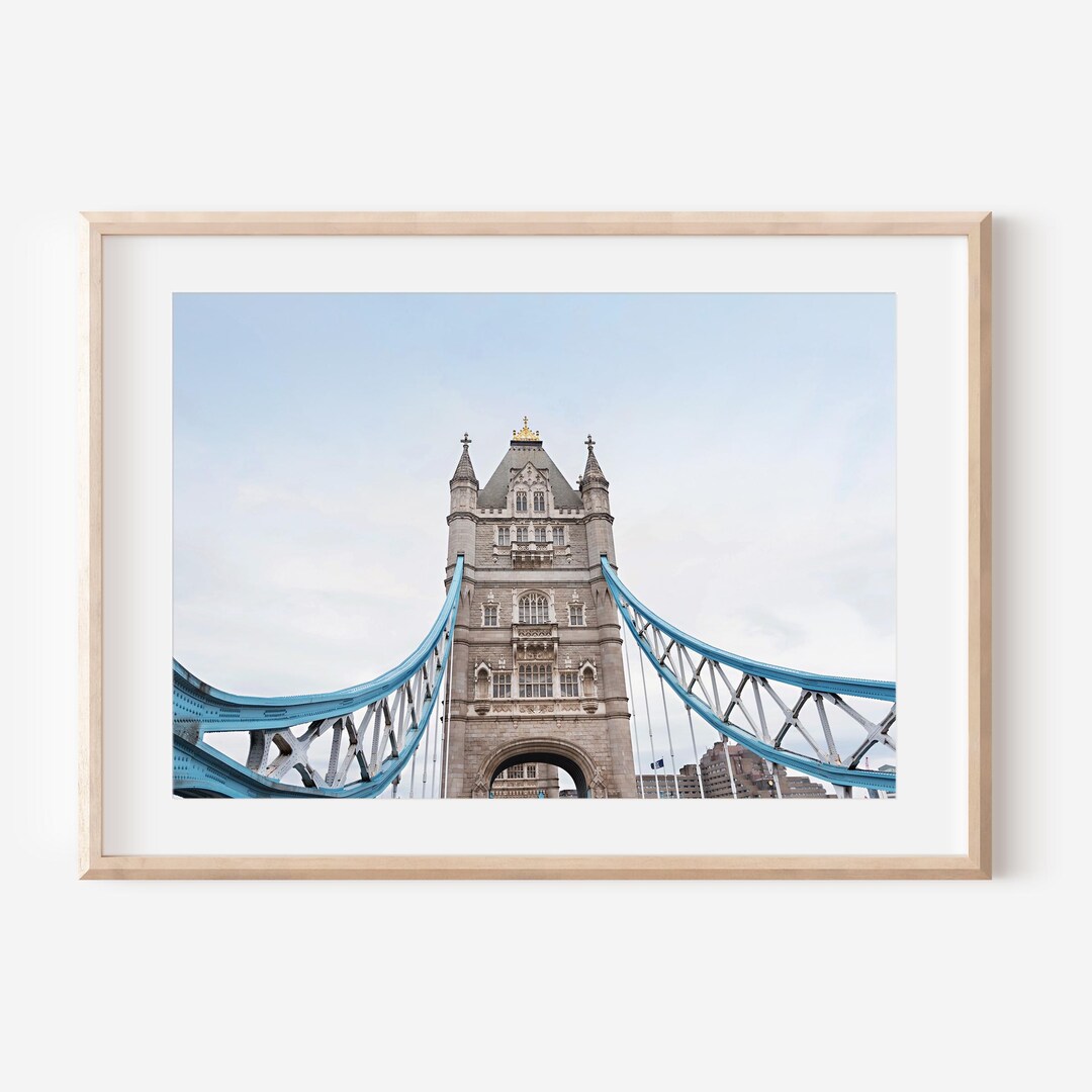 London Tower Bridge Print, Digital Download, London Printable Wall Art ...