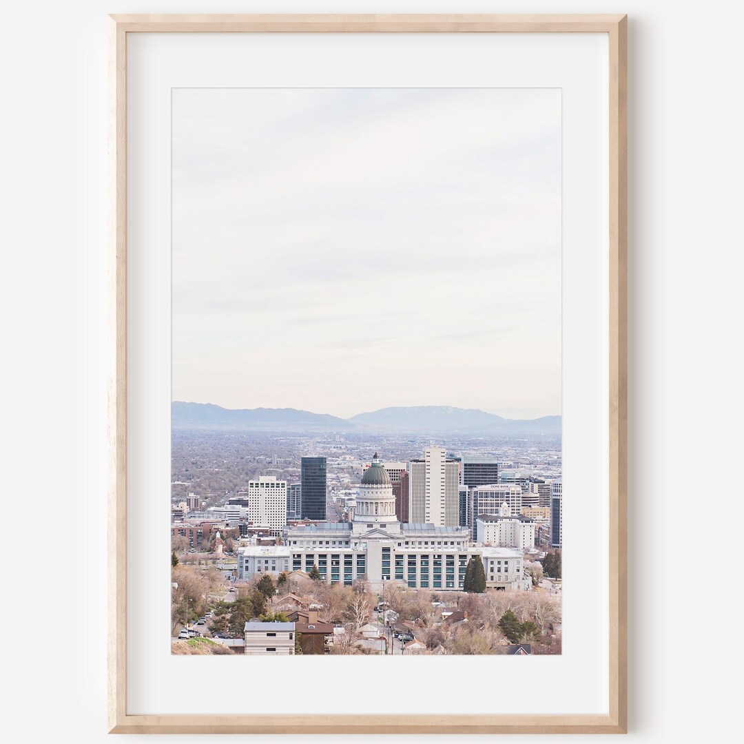 Utah Capitol Building, Digital Download, Utah Wall Art, Salt Lake View ...