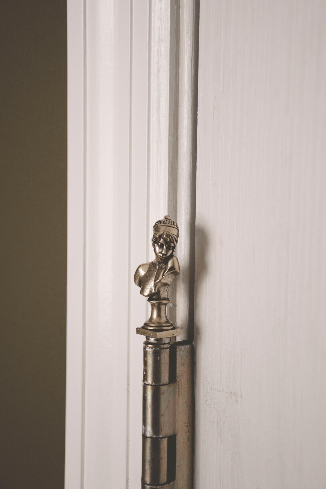 Miniature Solid Brass Woman Bust Statue Magnetic Hinge Topper - Etsy