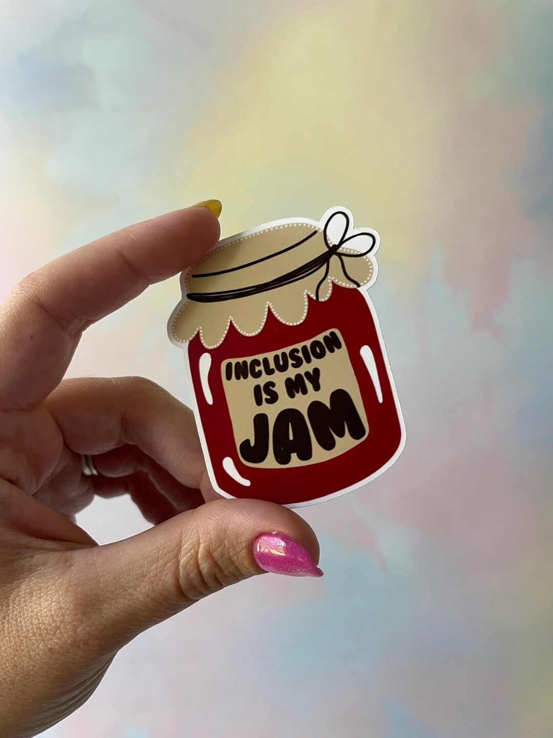 Inclusion is My Jam Vinyl Waterproof Sticker - Etsy