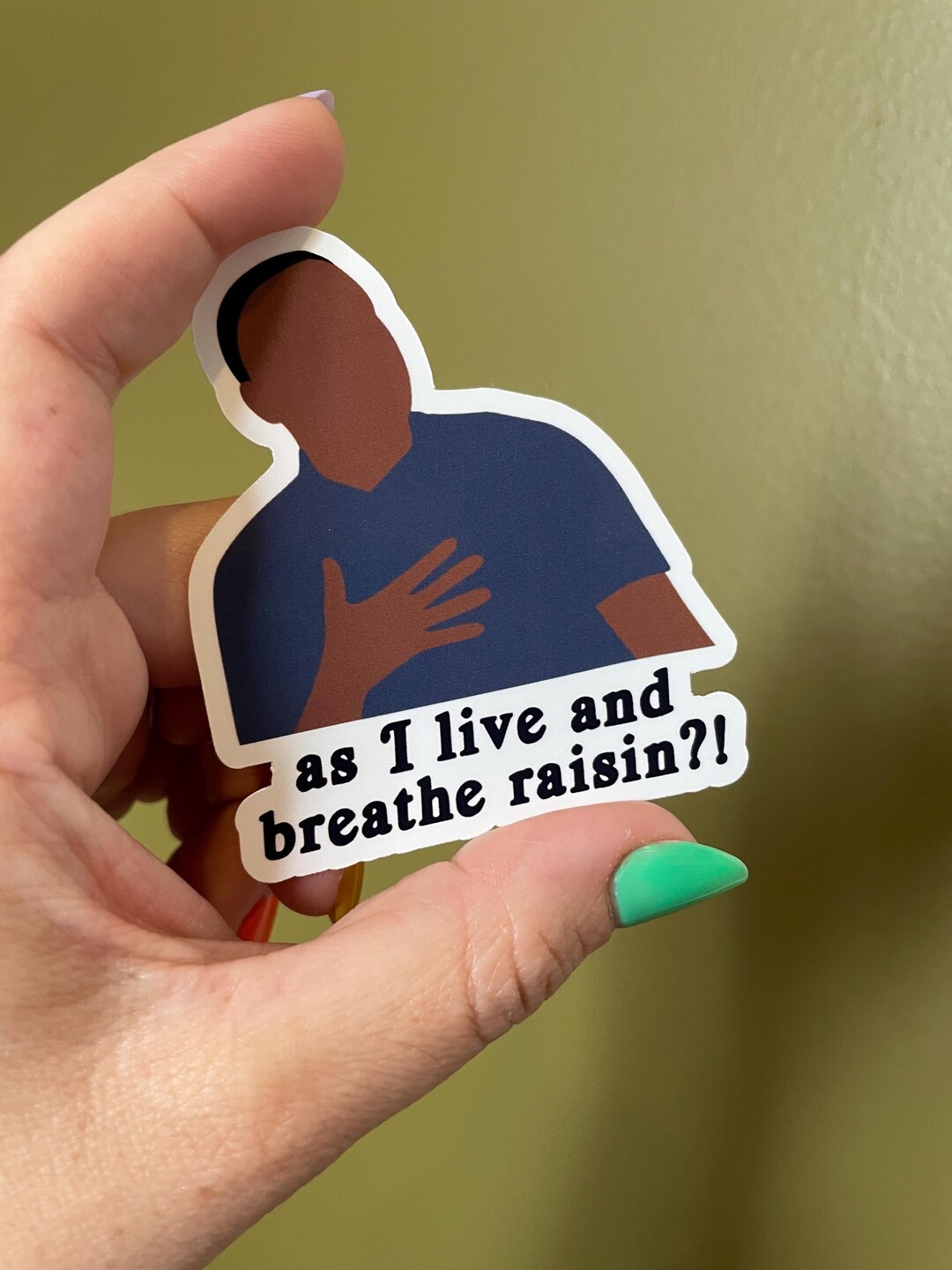 New Girl Winston Raisin Sticker - Etsy