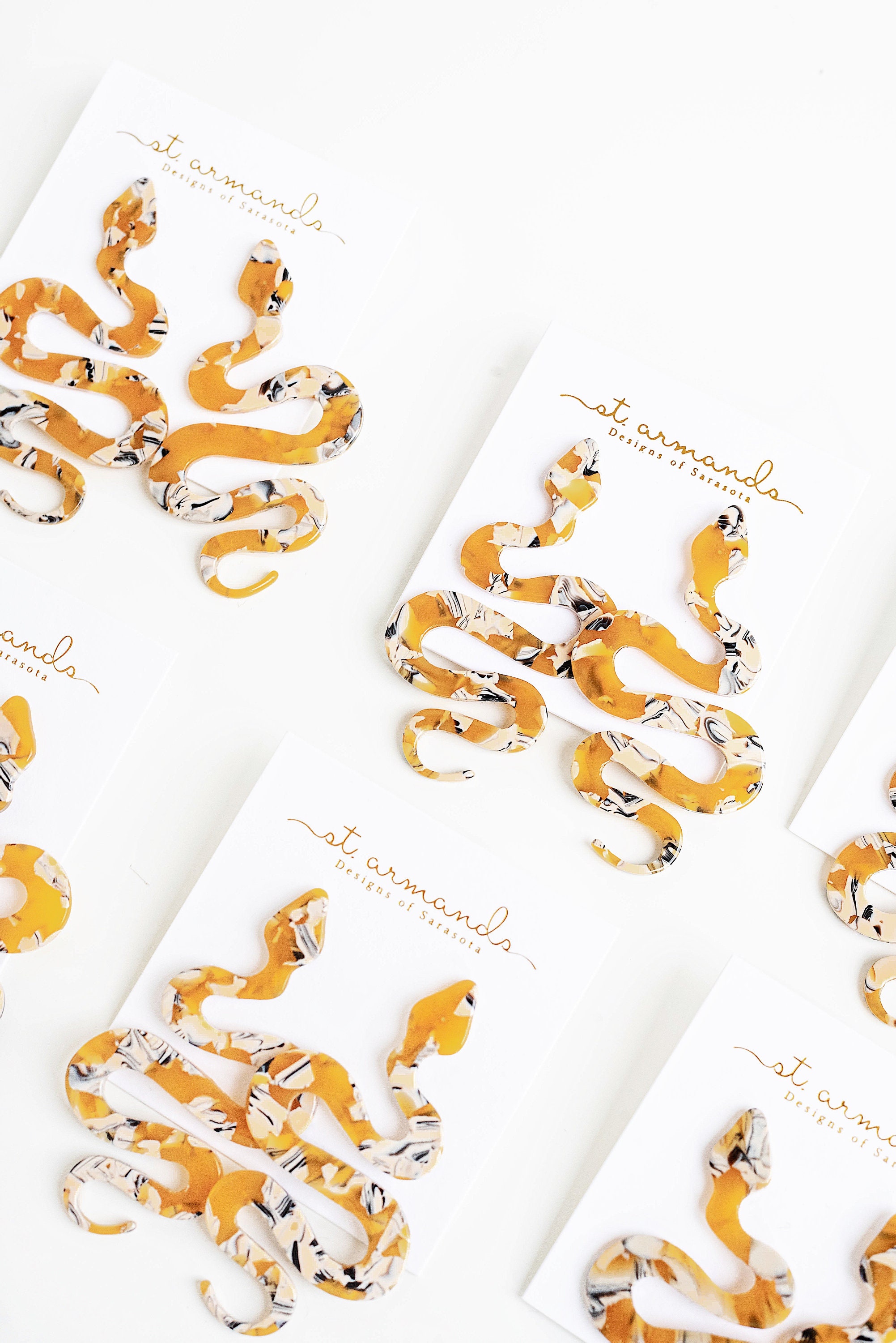 Blonde Brown and Yellow Marble Python Drops - Etsy