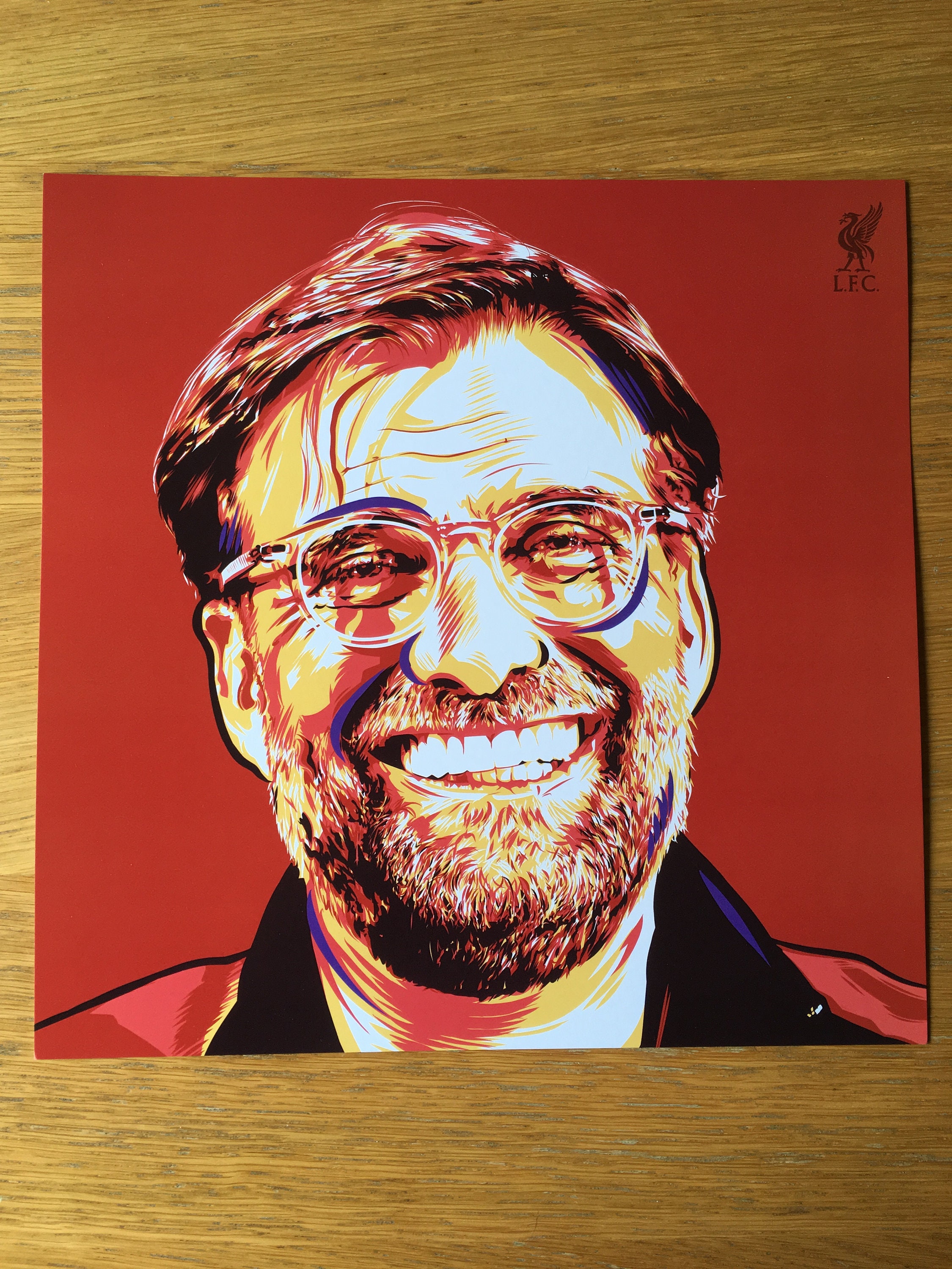 Jurgen Klopp Portrait Print. Liverpool Football Club Manager - Etsy