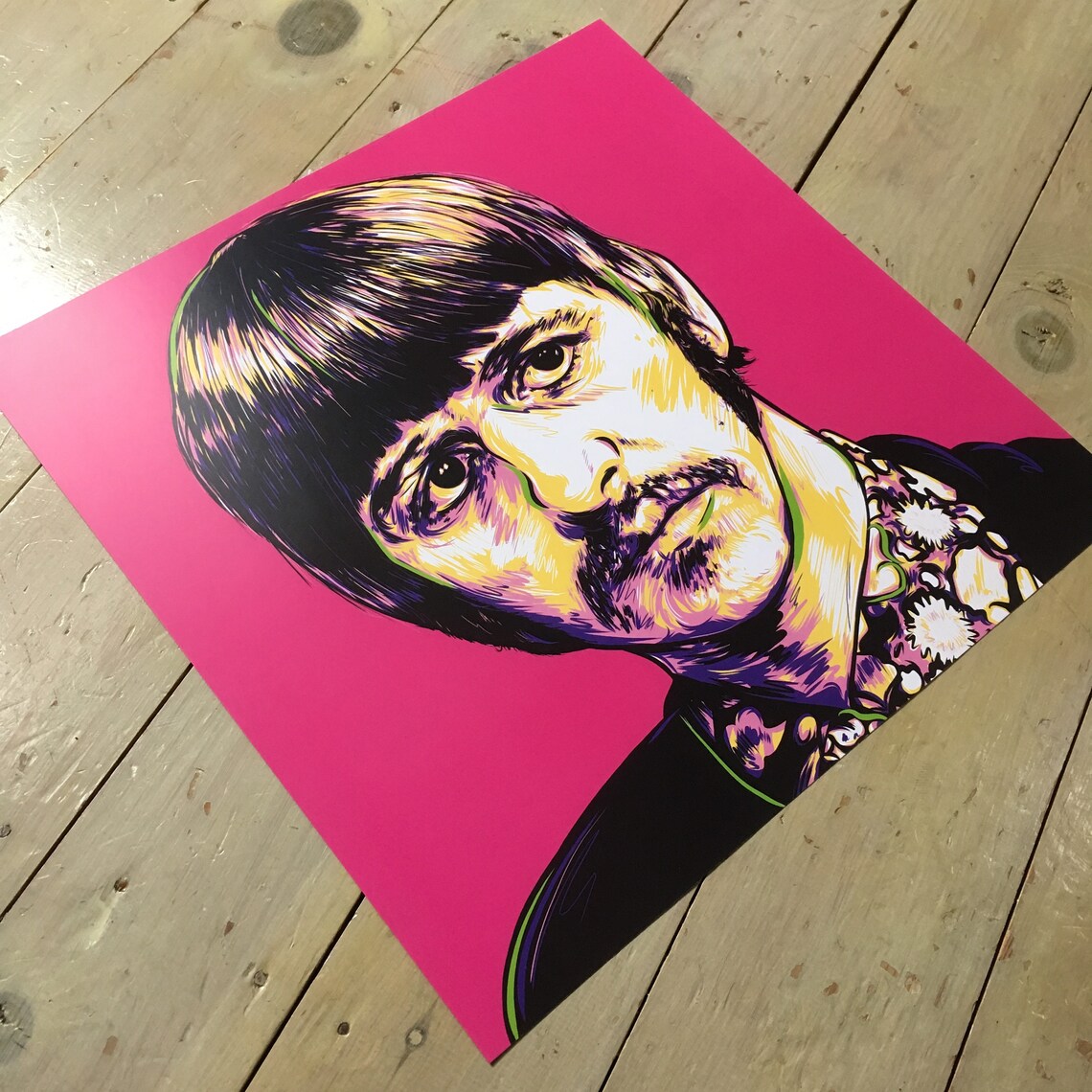 Ringo Starr Illustration Portrait Print. the Beatles Sgt | Etsy
