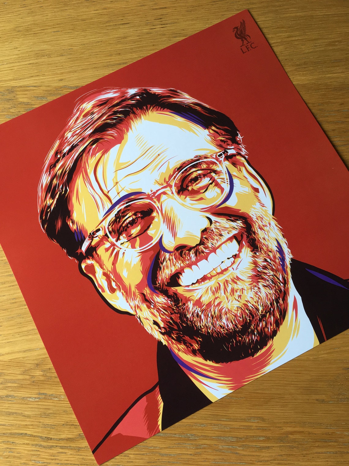Jurgen Klopp Portrait Print. Liverpool Football Club Manager - Etsy