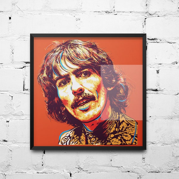 George Harrison Poster - Etsy