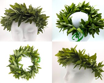 Haku Lei Head Lei Ti Leaf Lei for Dance Costume - Etsy