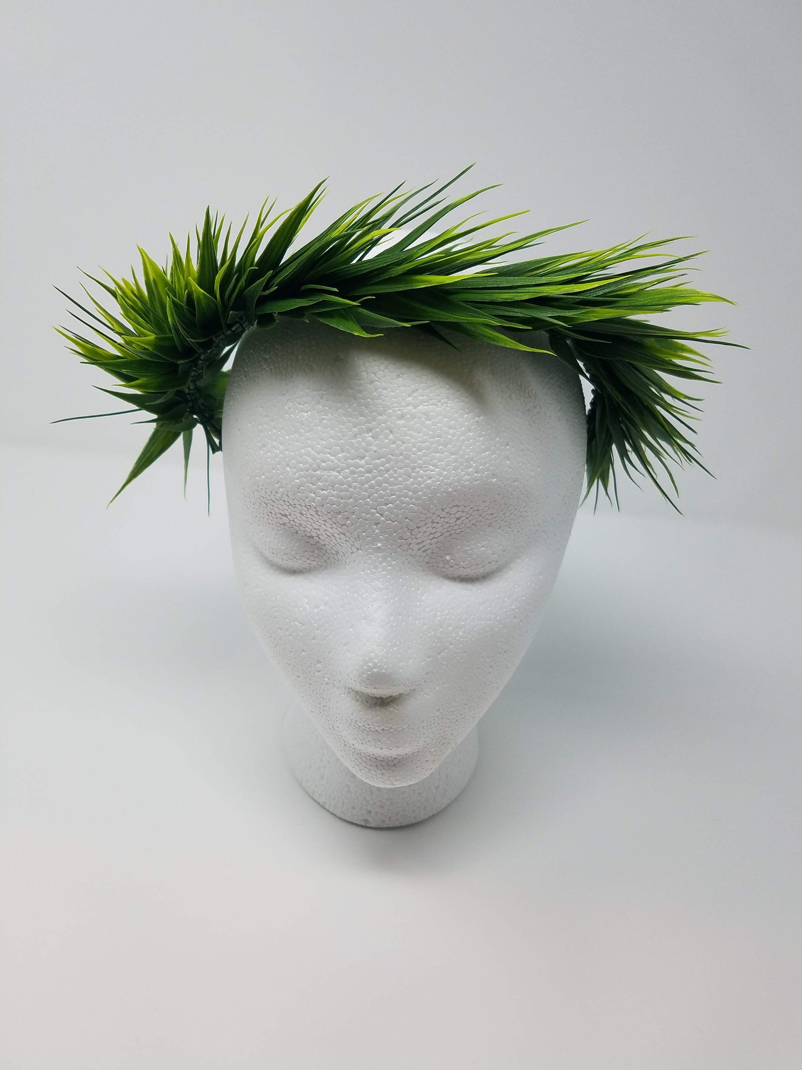 Haku Lei ( Head Lei ) Ti Leaf Lei , for Dance Costume, Wedding, Special ...
