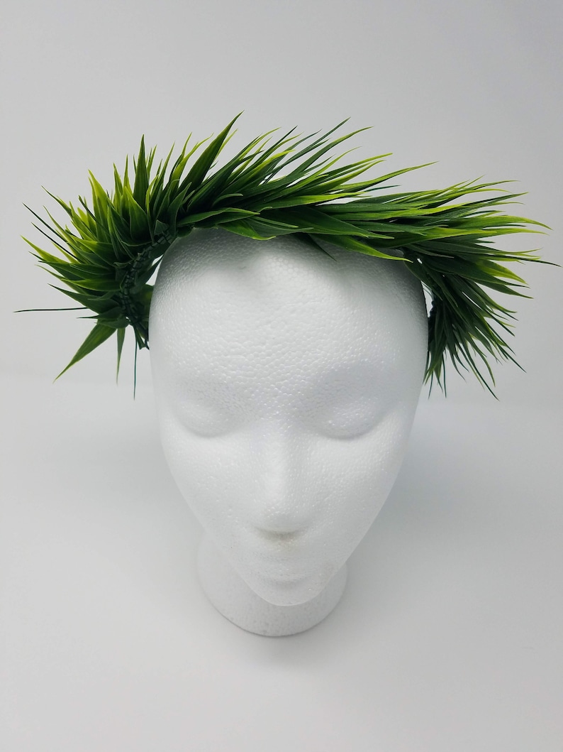 Haku Lei ( Head Lei ) Ti Leaf Lei , for Dance Costume, Wedding, Special ...