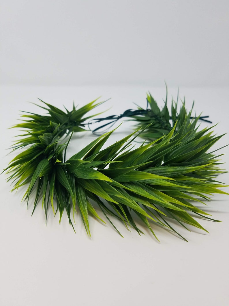 Haku Lei Head Lei Ti Leaf Lei for Dance Costume - Etsy Denmark