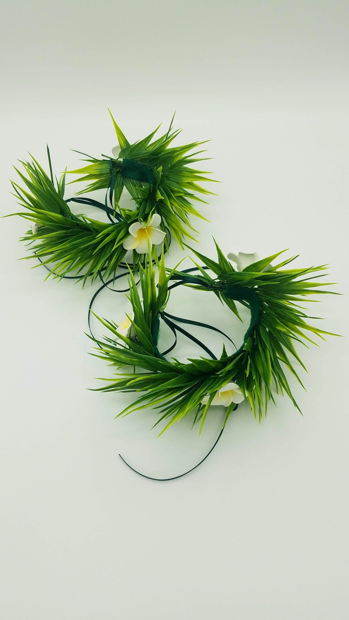 Plumeria Ankle Lei Kupe'e Set 2 Count Custom | Etsy