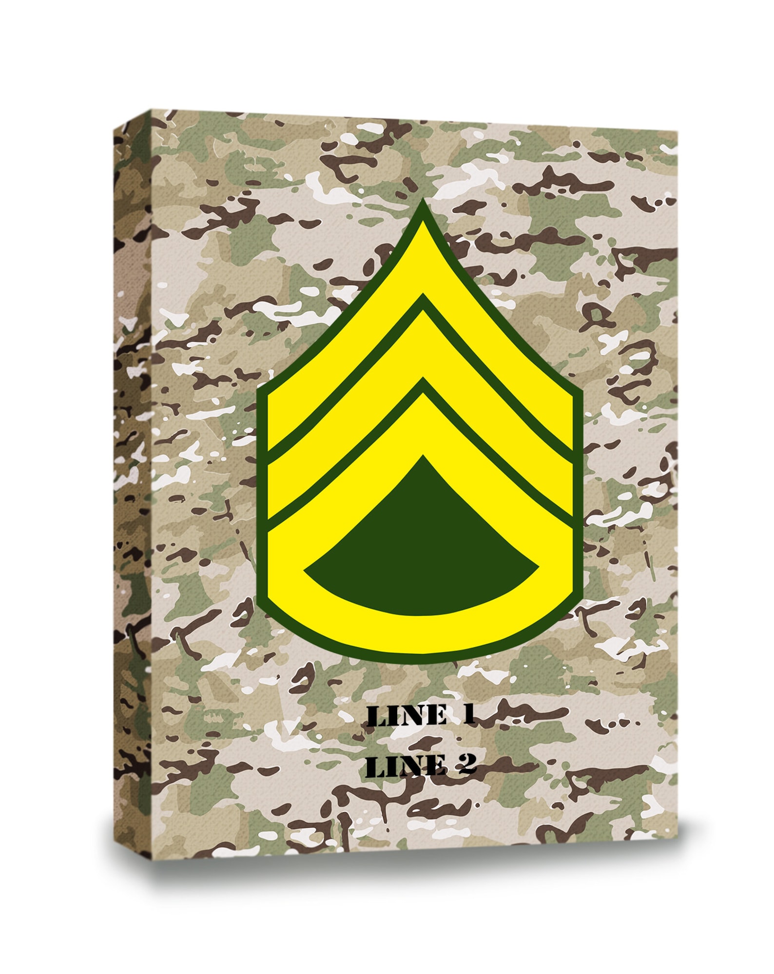 Military Rank Chevrons Army Staff Sergeant SSG E6 Cloth Rank - Male ASU ...