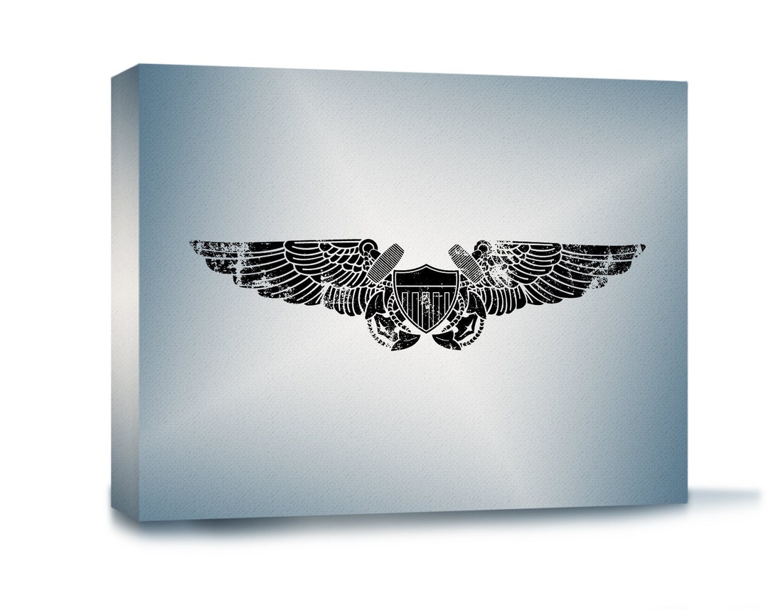 Navy Flight Officer Badge Gallery Wrapped Canvas - Etsy