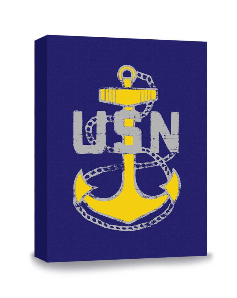 Navy E7 Chief Petty Officer Rank Gallery Wrapped Canvas - Etsy Canada