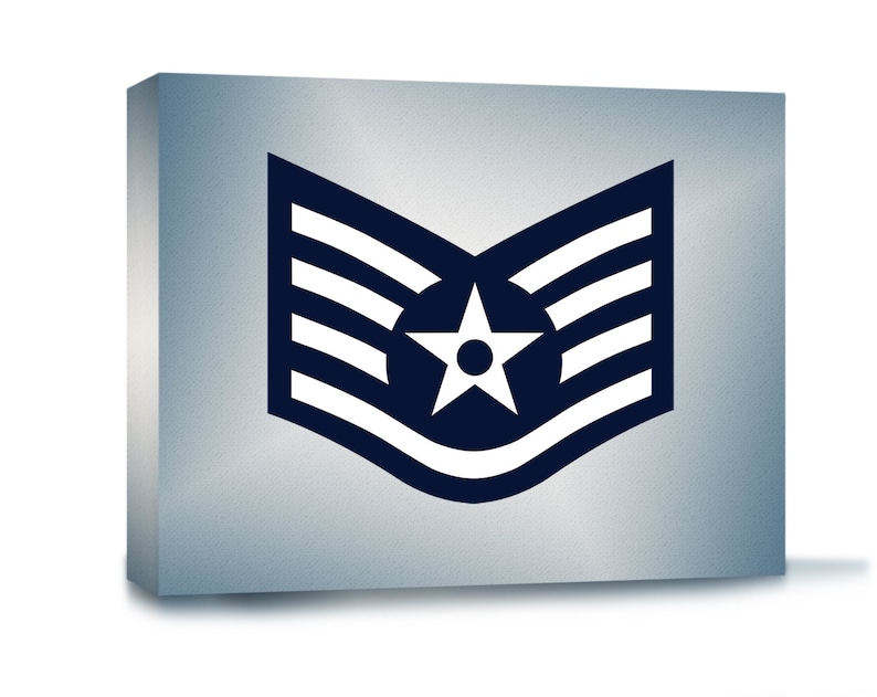 Air Force Staff Sergeant Rank Gallery Wrapped Canvas - Etsy