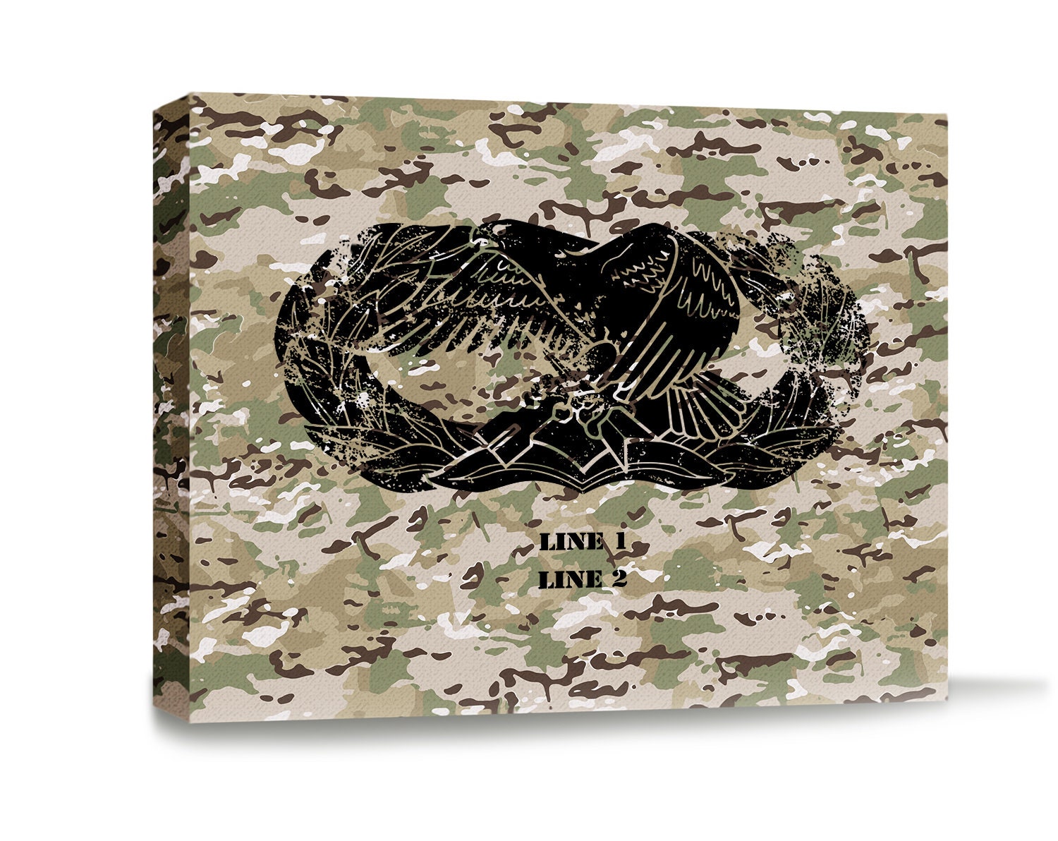 Customizable Air Force Maintenance Badge Gallery Wrapped | Etsy