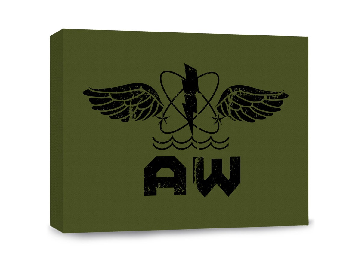 Naval Aircrewman AW Ratings Badge Gallery Wrapped Canvas | Etsy