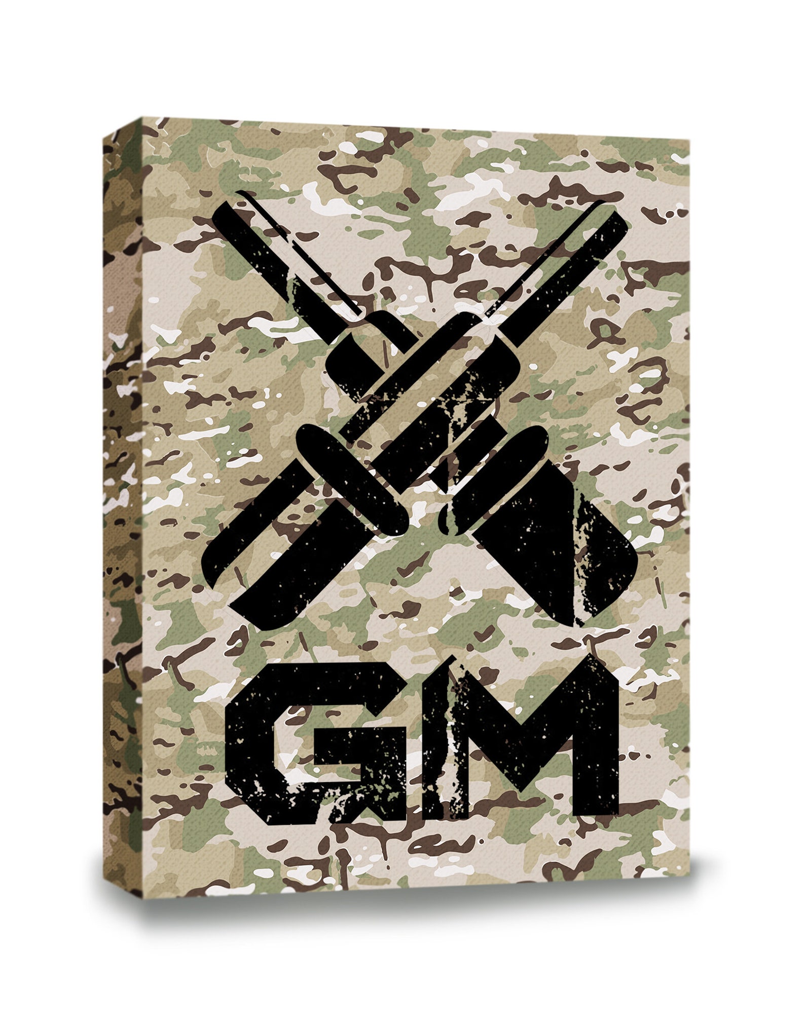 Navy Gunner's Mate (GM) Ratings Badge Gallery Wrapped Canvas - Etsy