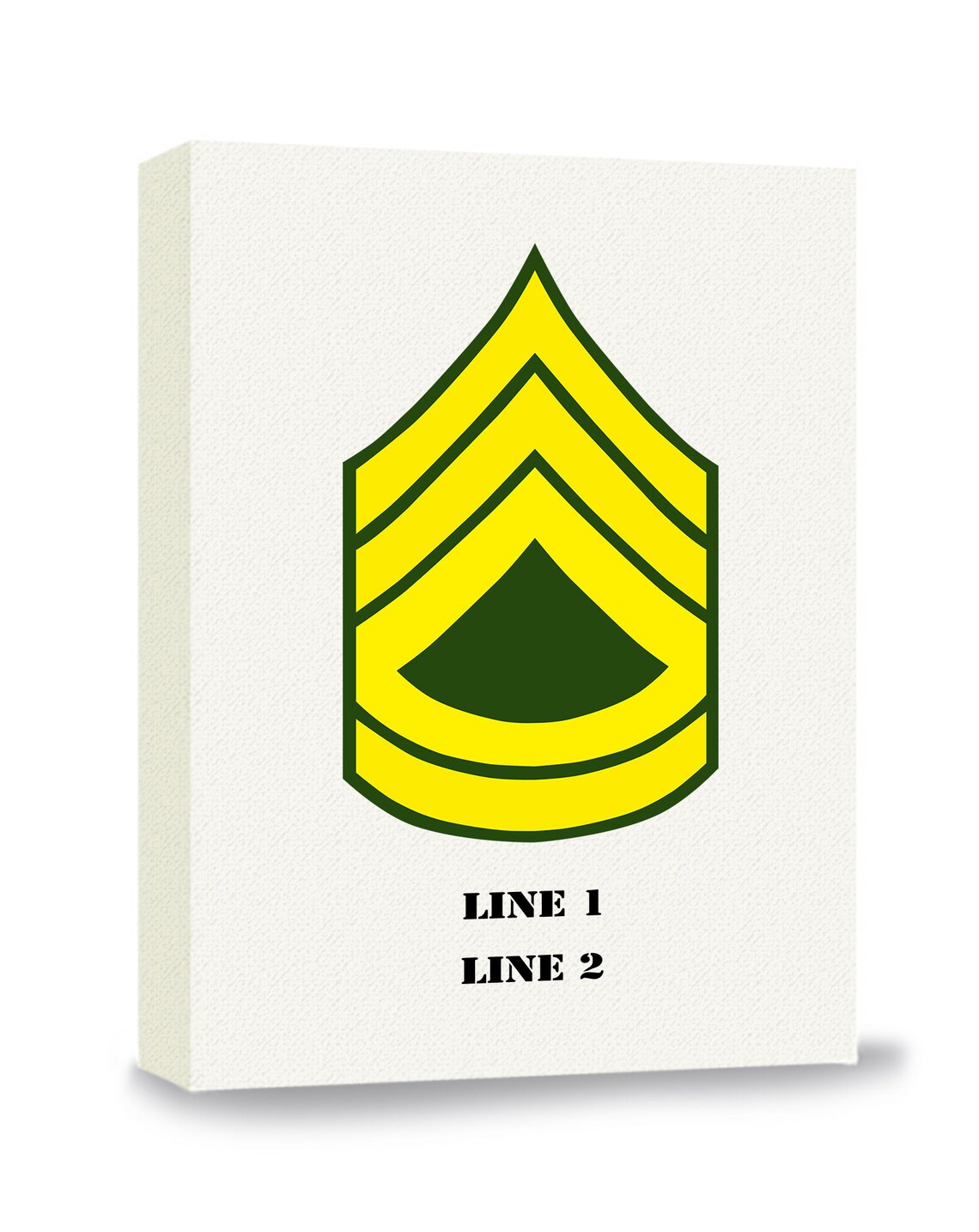 Army E7 Sergeant First Class Rank Customizable Gallery Wrapped - Etsy