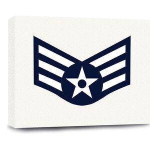 Air Force Senior Airman Rank Gallery Wrapped Canvas - Etsy