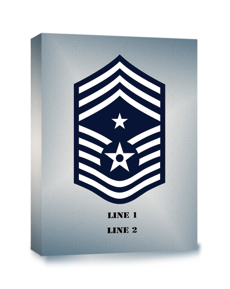 Customizable Air Force Command Chief Master Sergeant Rank - Etsy