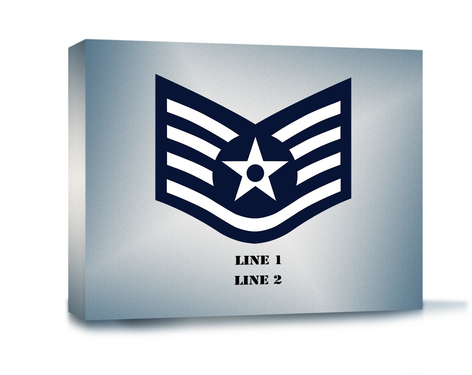 Customizable Air Force Staff Sergeant Rank Gallery Wrapped Canvas - Etsy