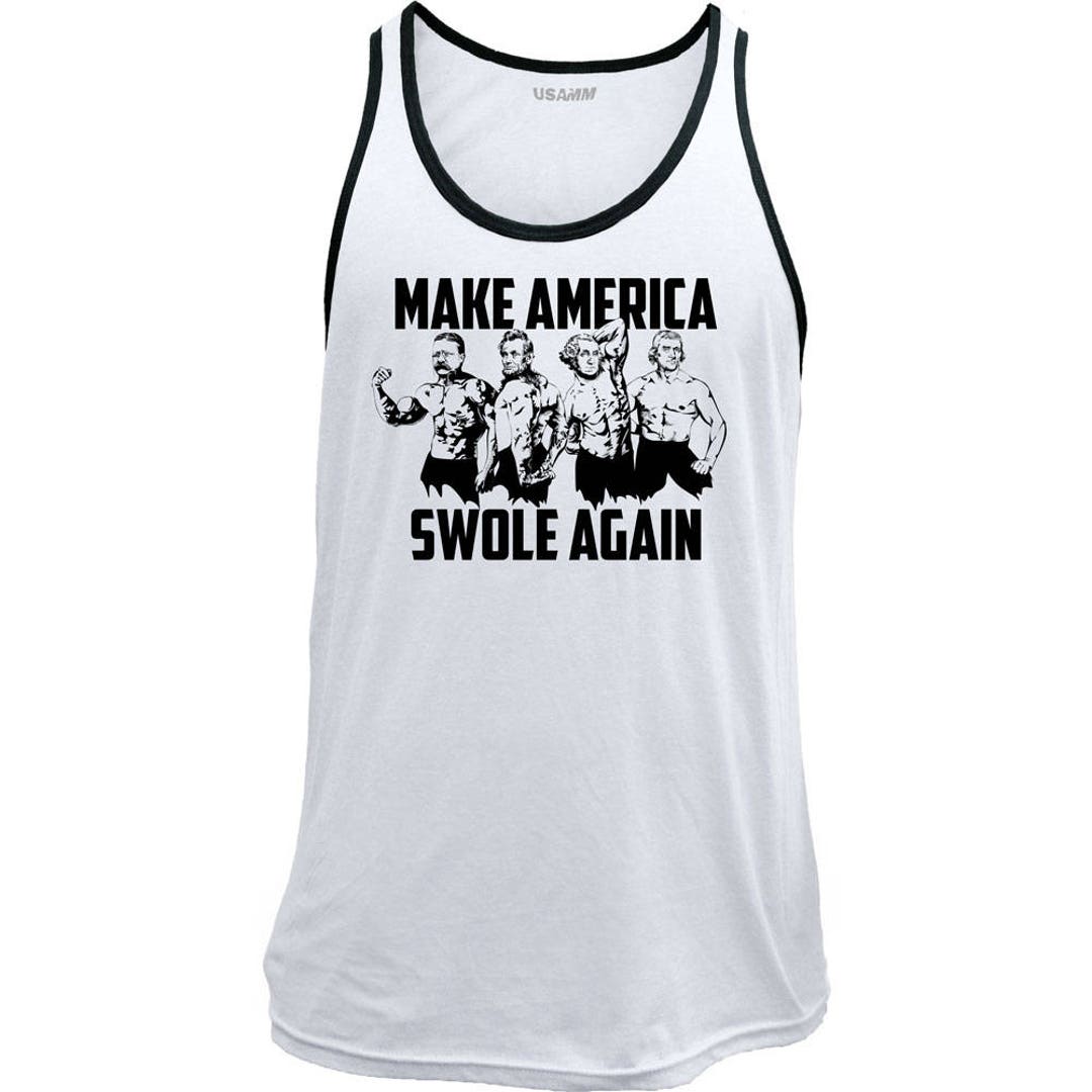 Original Vintage Make America Swole Again Presidential Tank Top - Etsy