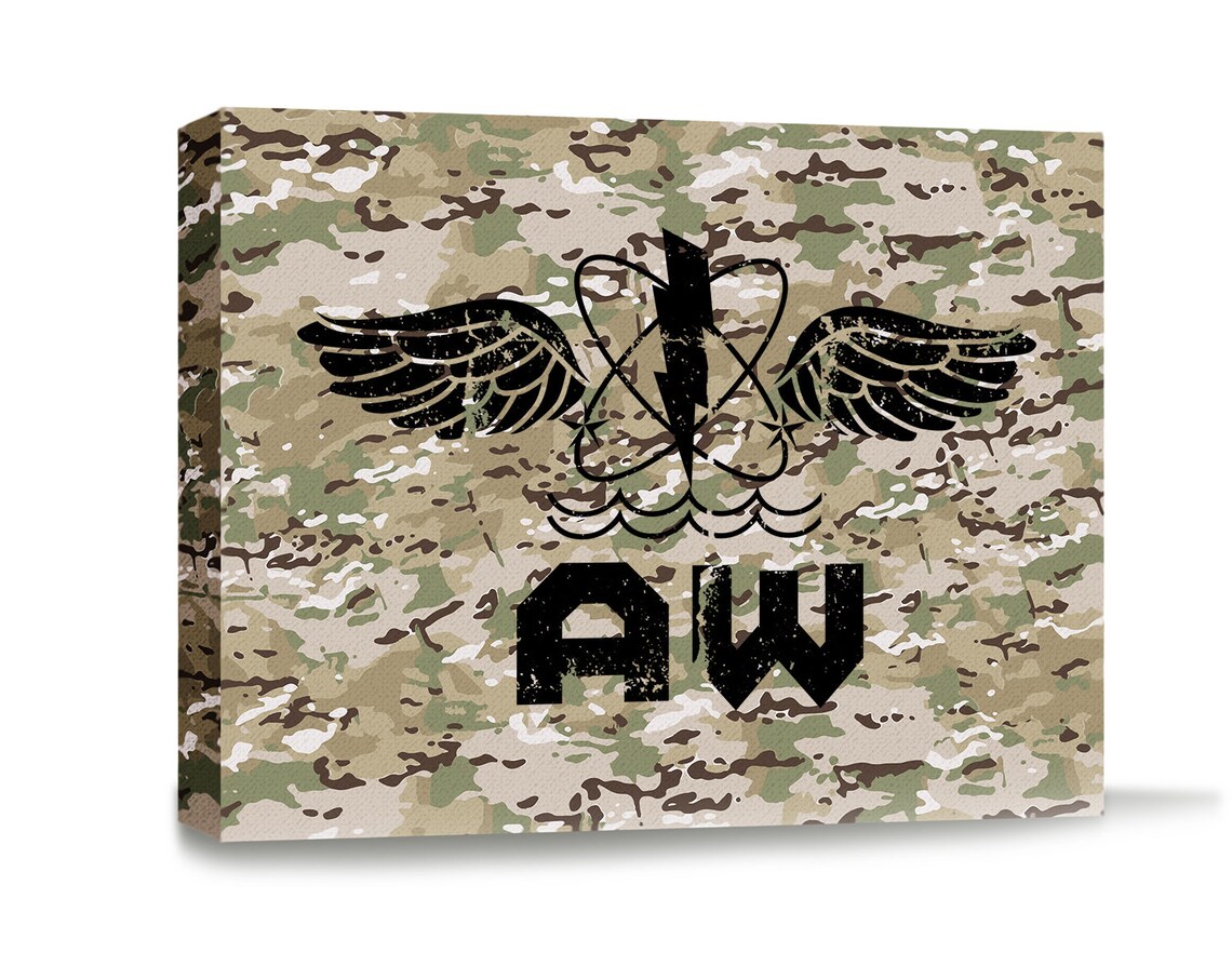 Naval Aircrewman AW Ratings Badge Gallery Wrapped Canvas | Etsy