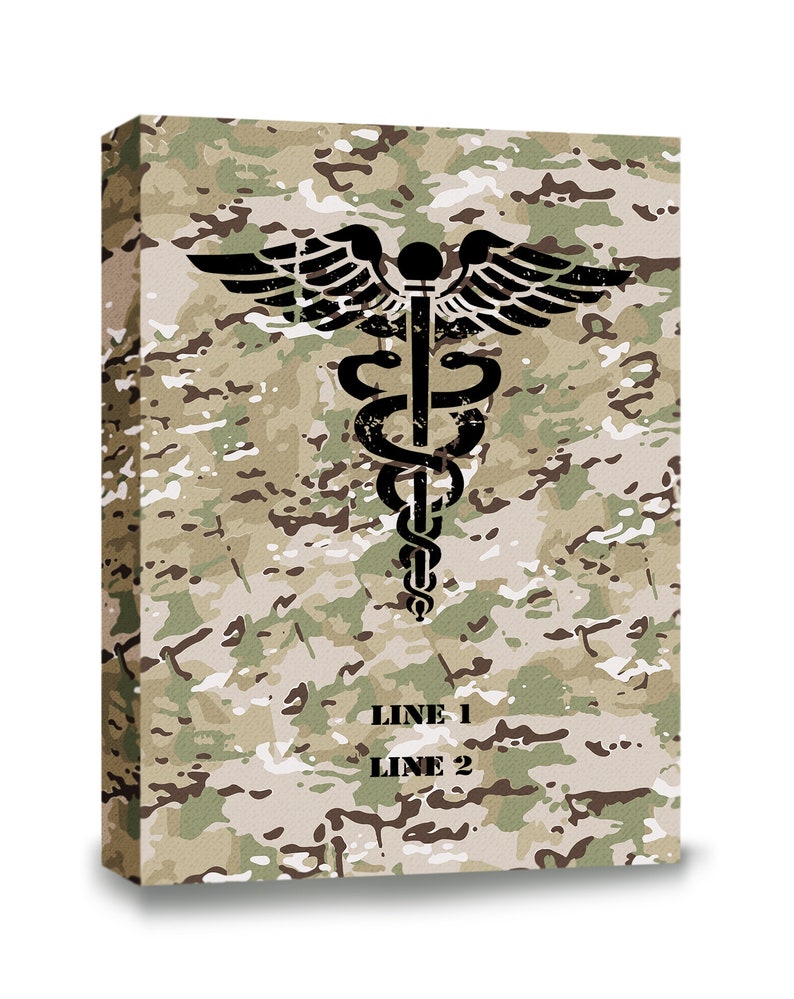 Navy Hospital Corpsman (HM) Ratings Badge Customizable Gallery Wrapped ...
