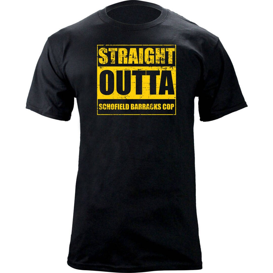 Original Straight Outta Schofield Barracks CDP T-shirt - Etsy