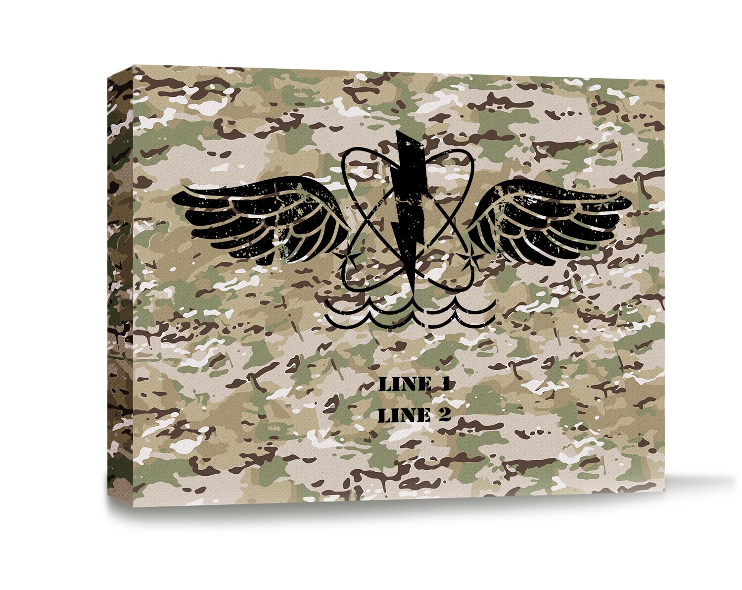 Naval Aircrewman (AW) Ratings Badge Customizable Gallery Wrapped Canvas ...