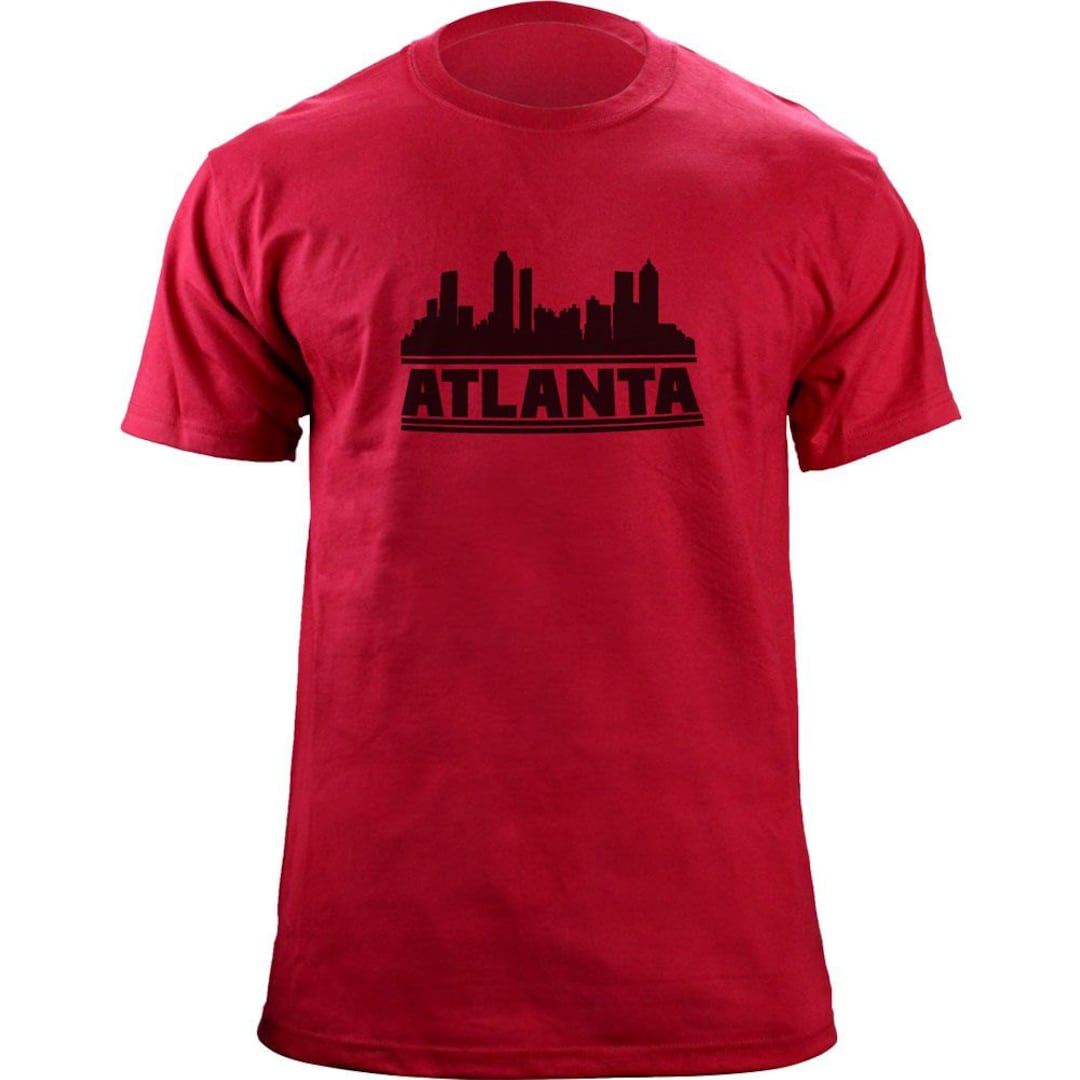 Original Atlanta Skyline Football Team Colors T-shirt - Etsy
