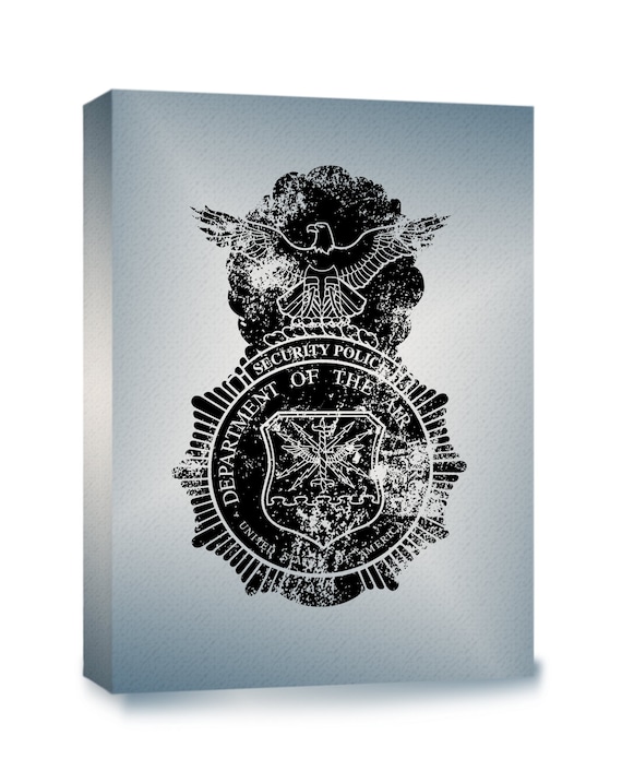 Air Force Security Police Badge Gallery Wrapped Canvas - Etsy