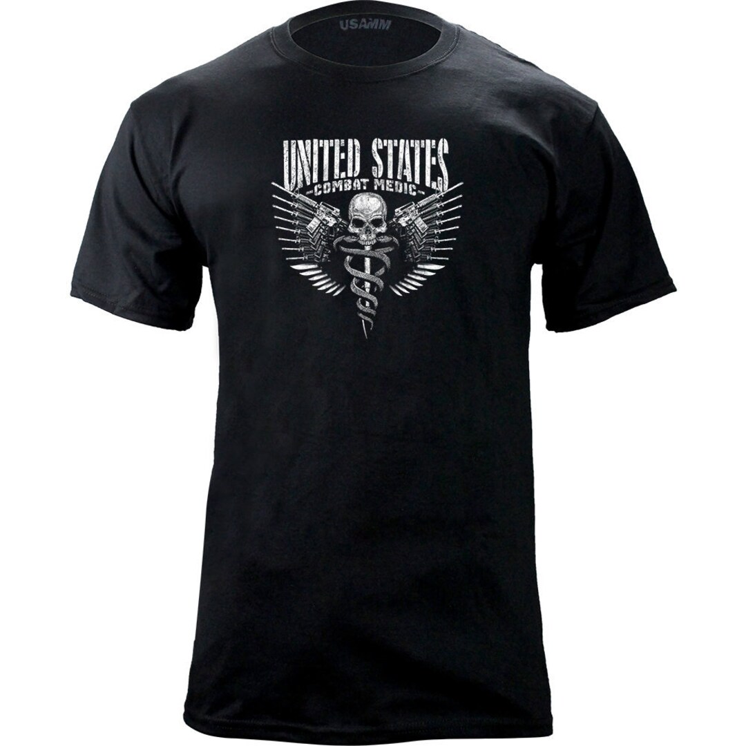 U.S. Combat Medic Caduceus Graphic T-shirt - Etsy