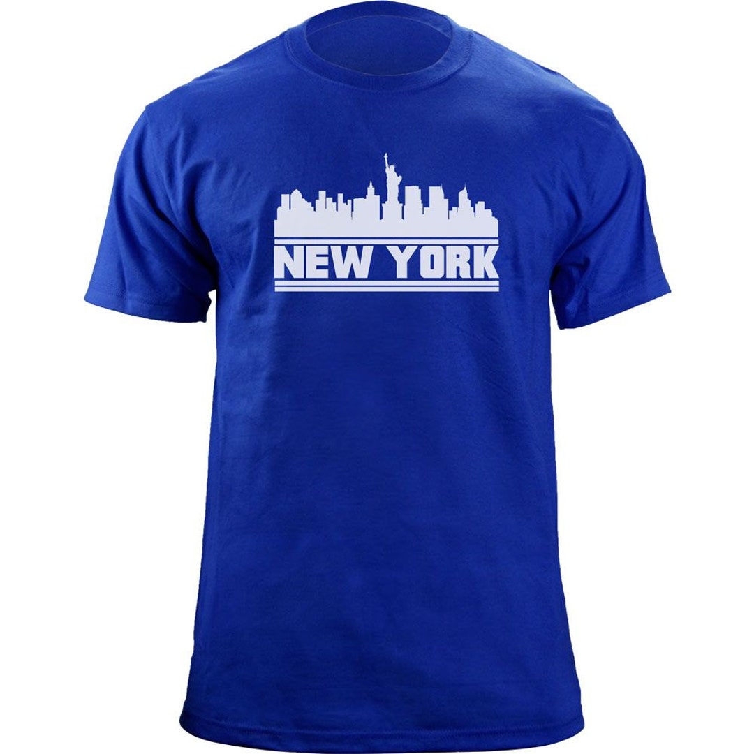 Original New York City New York Skyline Football Team Colors T-shirt - Etsy