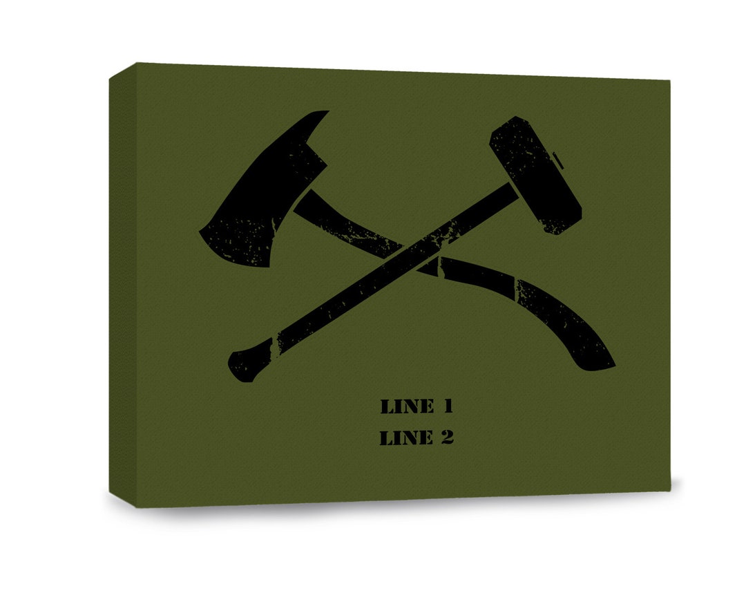 Navy Damage Controlman (DC) Ratings Badge Customizable Gallery Wrapped ...