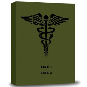 Navy Hospital Corpsman (HM) Ratings Badge Customizable Gallery Wrapped ...