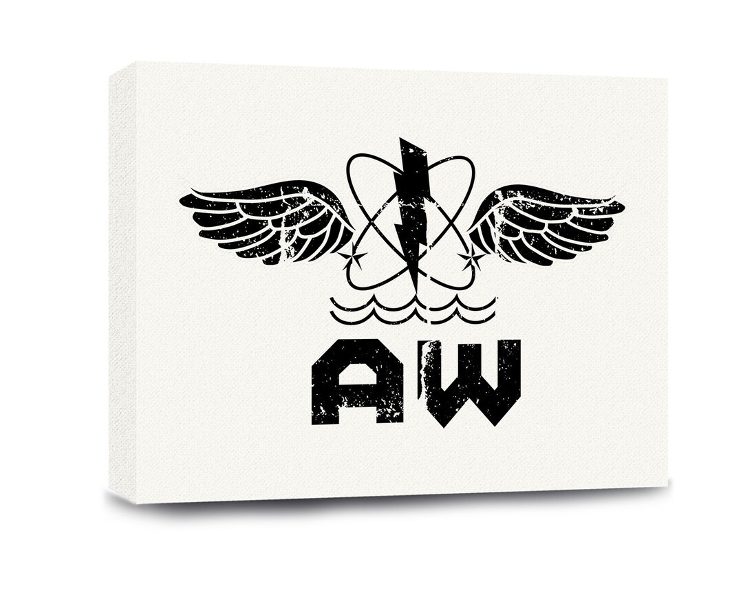 Naval Aircrewman (AW) Ratings Badge Gallery Wrapped Canvas - Etsy