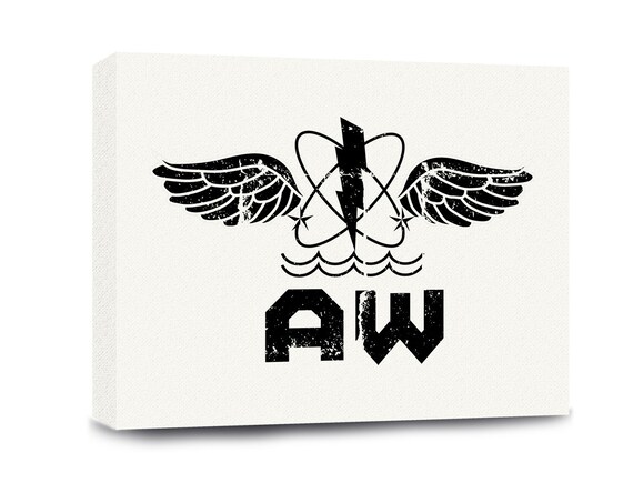 Naval Aircrewman AW Ratings Badge Gallery Wrapped Canvas | Etsy