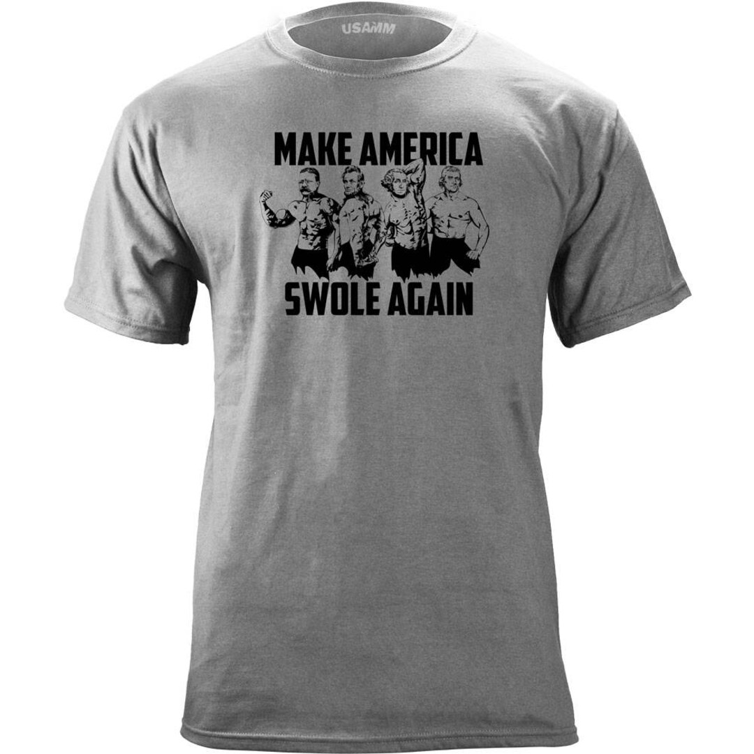 Original Vintage Make America Swole Again Presidential T-shirt - Etsy