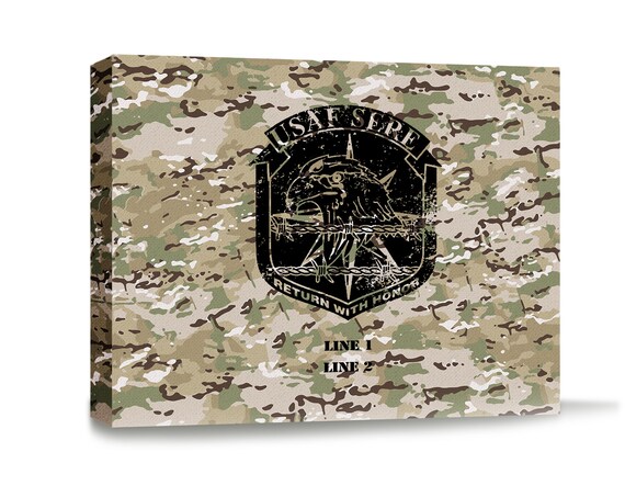 Customizable Air Force SERE Badge Gallery Wrapped Canvas | Etsy